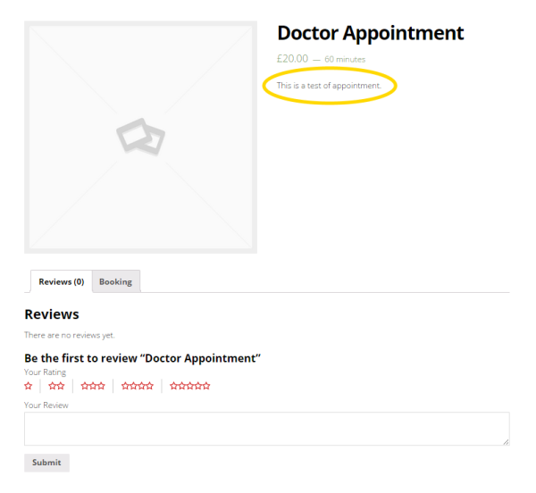 Appointment Form in a Tab - BookingWP™
