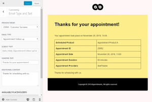 Follow-up Emails for Appointments - BookingWP™